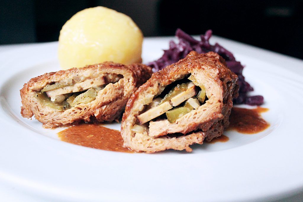 Vegan Rouladen in Gravy - Cheap And Cheerful Cooking