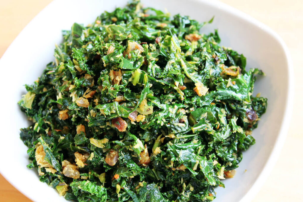 Kale Mallung – Sri Lankan Side Dish - Cheap And Cheerful Cooking