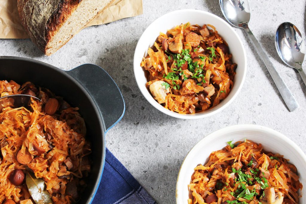 Vegan Bigos – Polish Kraut Stew - Cheap And Cheerful Cooking