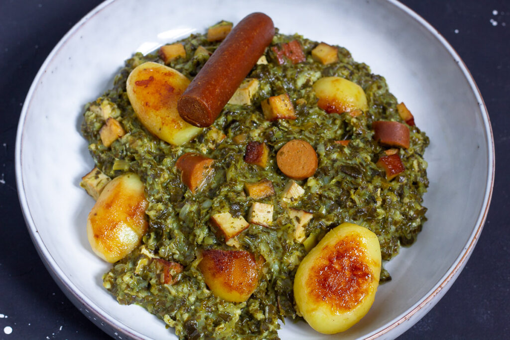 Vegan German Kale Stew with Caramelised Potatoes - Cheap And Cheerful ...