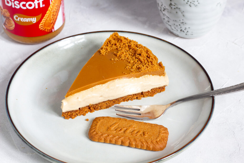 Vegan Lotus Biscoff Cheesecake (No Bake) - Cheap And Cheerful Cooking