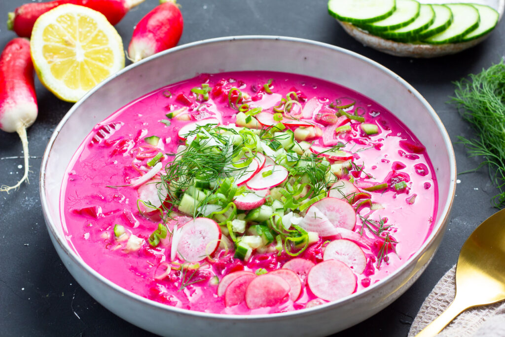 Vegan Chlodnik – Cold Beetroot Soup - Cheap And Cheerful Cooking